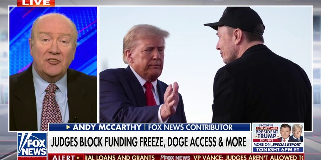 Andy McCarthy defends DOGE: Gov't spending needs to follow the rule of ...