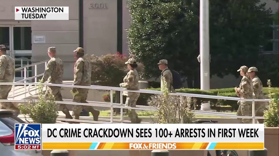 More than 100 arrested during Trump's first week of DC crime crackdown ...