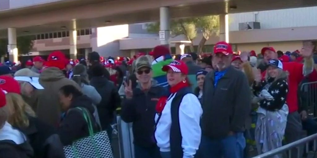 Trump supporters line up in Las Vegas for midday campaign rally | Fox ...