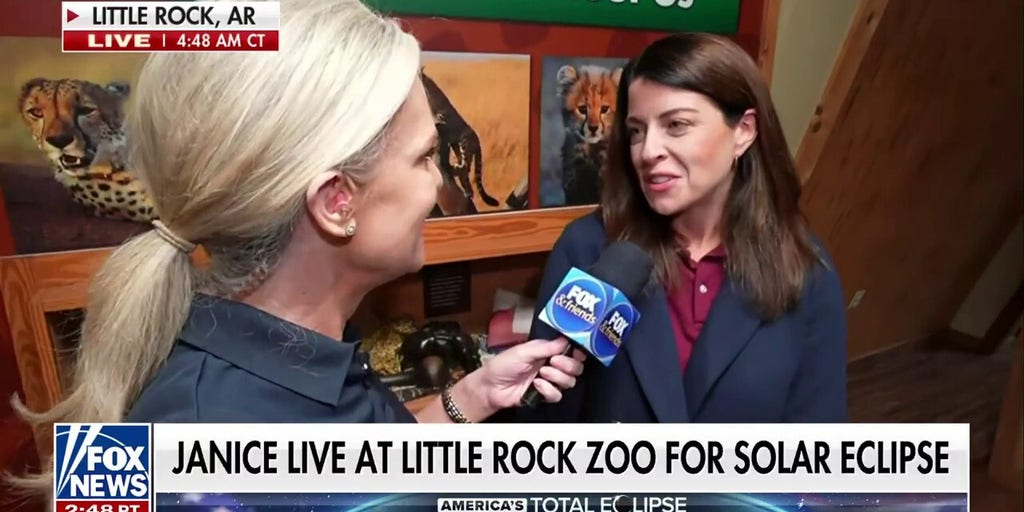 Janice Dean visits Little Rock Zoo ahead of solar eclipse | Fox News Video