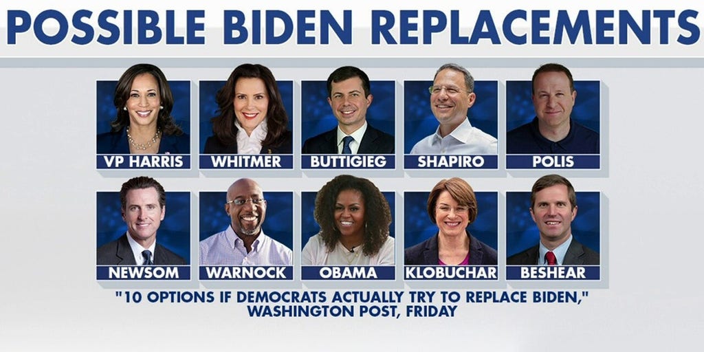 Democrats and pundits float possible replacements for Biden | Fox News ...