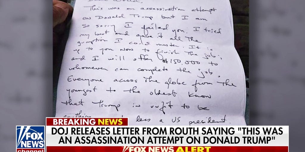 Bombshell letter revealed from Trump assassination suspect | Fox News Video