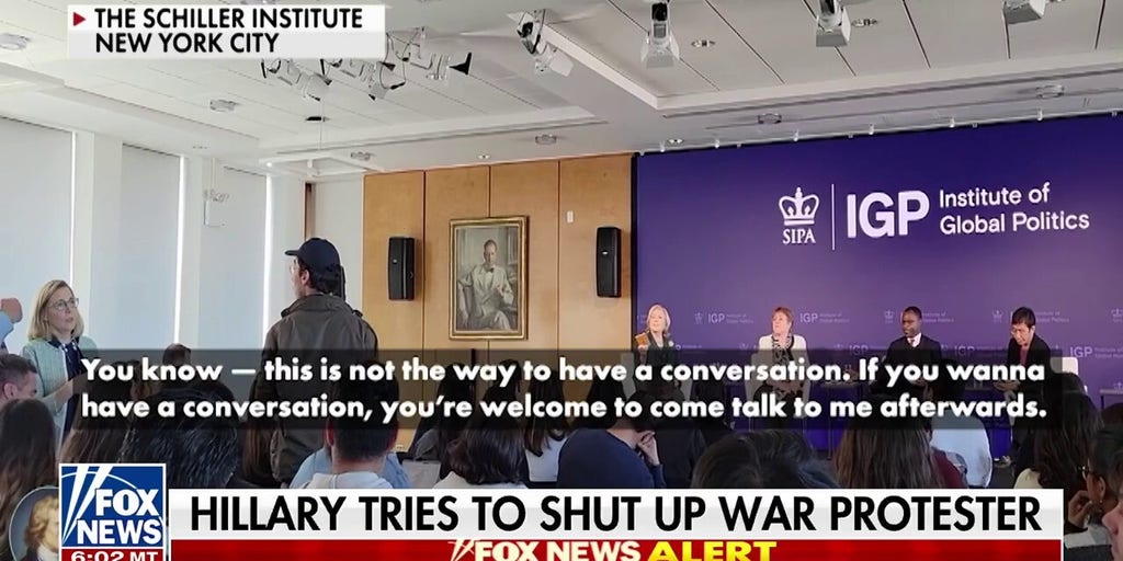 Hillary Clinton attempts to shut down anti-war heckler | Fox News Video