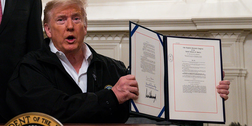 President Trump signs $8.3B coronavirus spending bill | Fox News Video