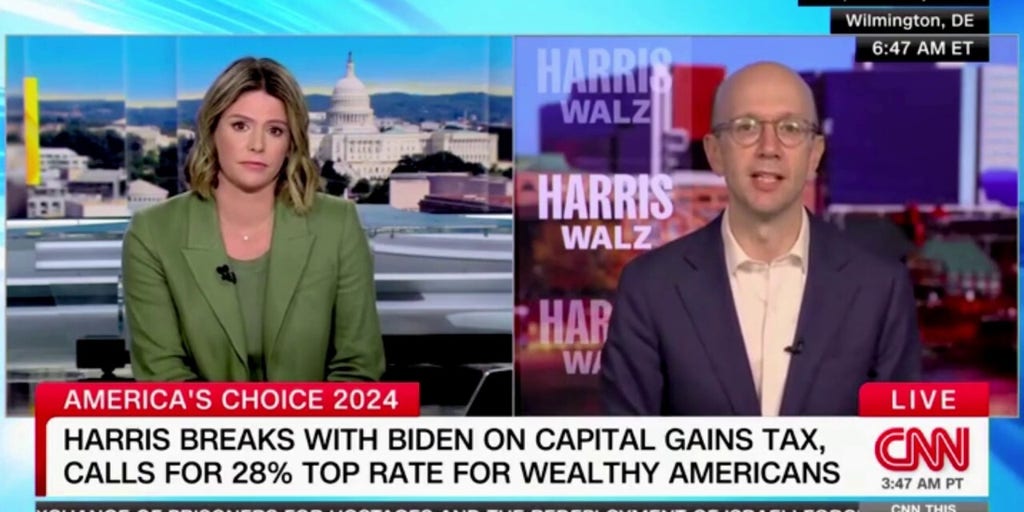CNN host presses Harris campaign spokesperson on where she differs from ...