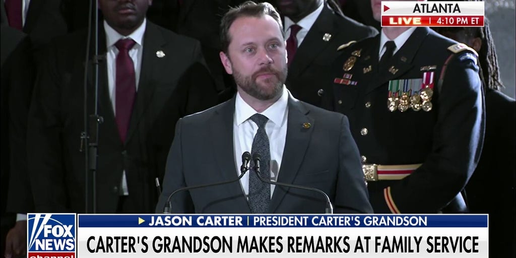 Jason Carter pays tribute to his grandfather at Atlanta service | Fox ...