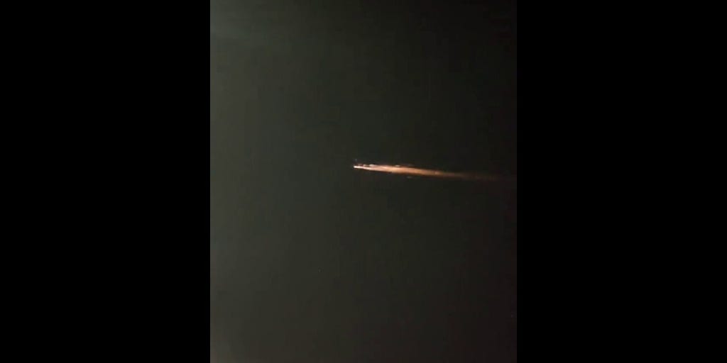 Space object lights up sky in rare video | Fox News Video