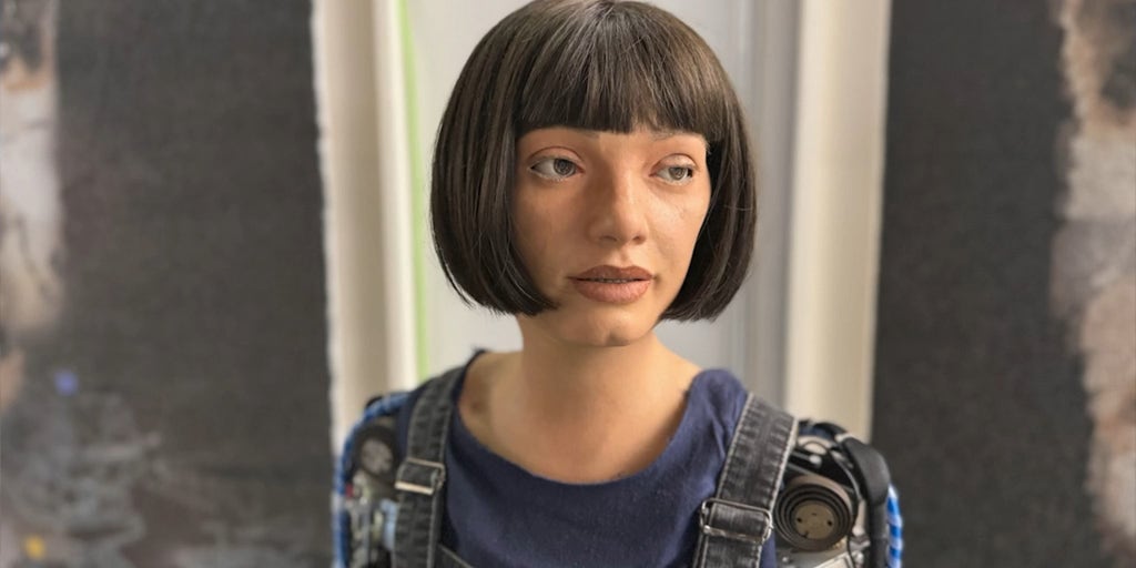 Would you buy art from the world’s first humanoid robot artist? | Fox ...