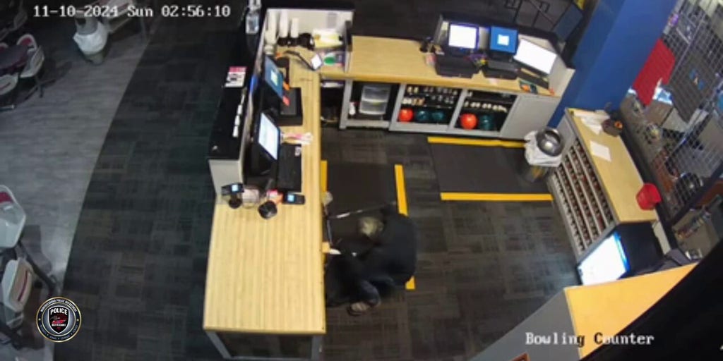 Tennessee police searching for brazen burglar who rappelled into bowling alley and stole cash ...