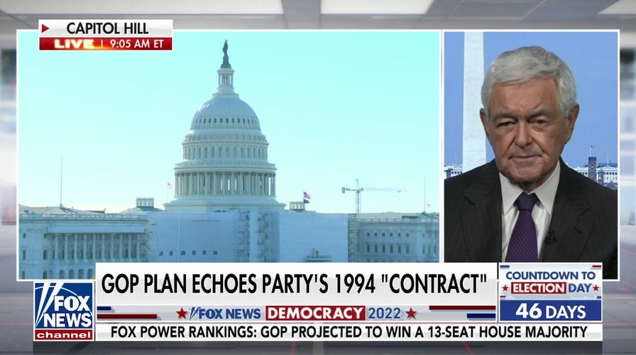 Gingrich touts GOP's midterm agenda on 'America's Newsroom,' says only ... Gingrich touts GOP's midterm agenda on 'America's Newsroom,' says only ...