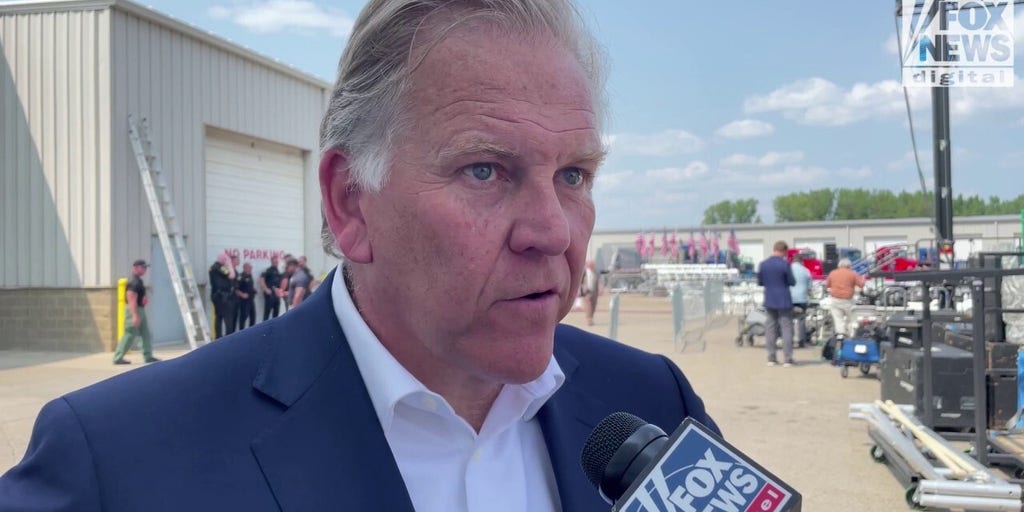 Michigan Senate candidate Mike Rogers speaks on his campaign efforts ...