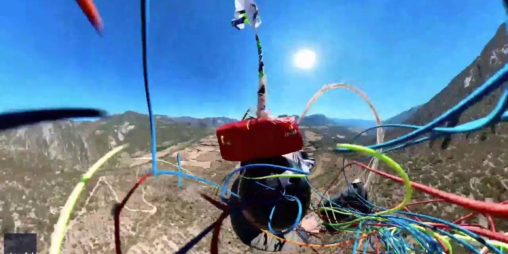 Paraglider narrowly avoids death after parachute fails to open | Fox ...