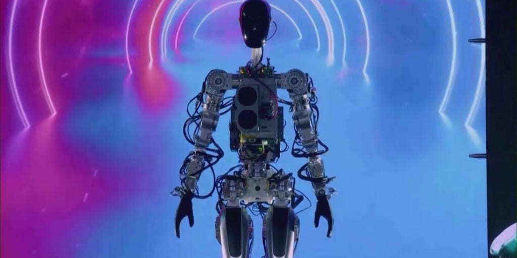 Tesla's Musk shows off humanoid robot 'Optimus' prototype | Fox ...
