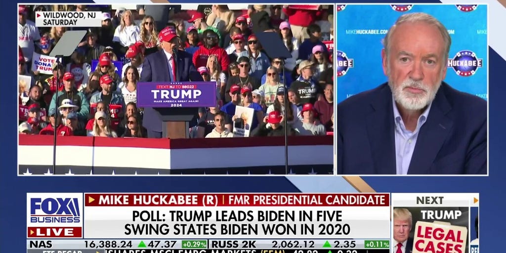 Mike Huckabee: Trump took the 'hide off' Biden at New Jersey rally ...