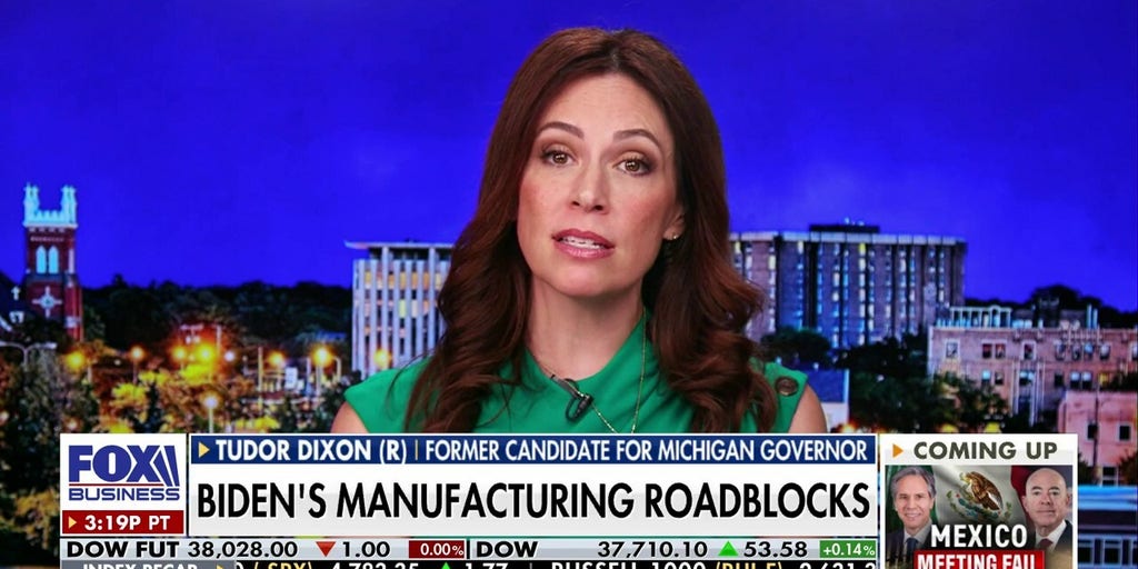 Biden is doing things to hurt American manufacturing: Tudor Dixon | Fox ...