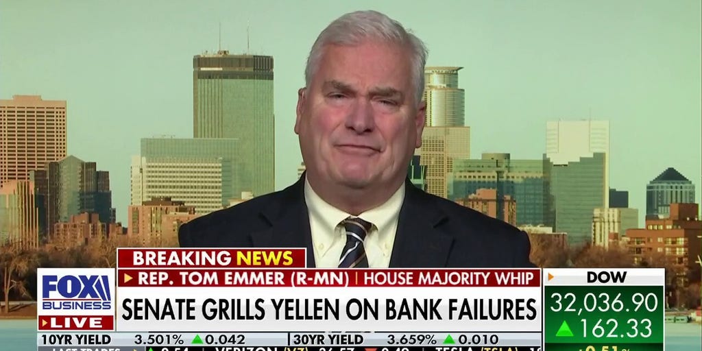 Rep. Tom Emmer raises questions about the Fed's role in the SVB bank ...