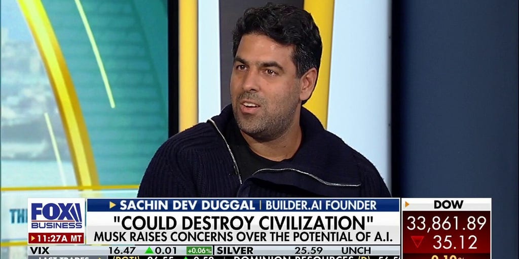 It doesn't make sense to pause AI development: Sachin Dev Duggal | Fox Business Video