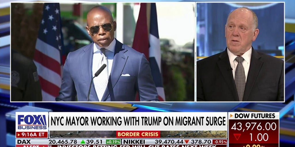 NYC Mayor Eric Adams is 'all in' on Trump's border plan: Tom Homan ...