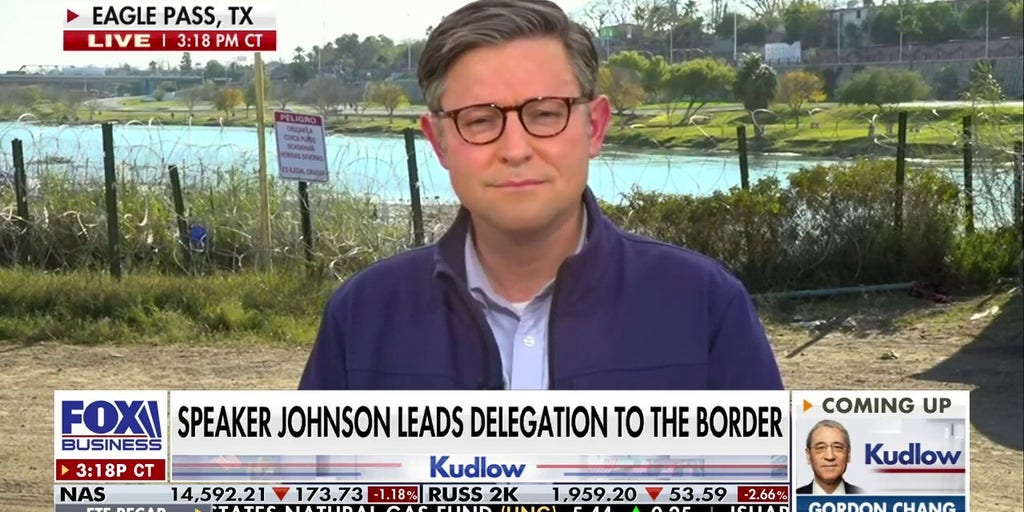 Mike Johnson: We are completely overrun at the border | Fox Business Video