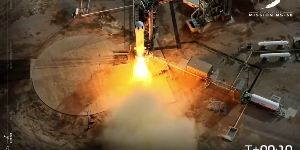 Blue Origin launches 38th New Shepard flight | Fox Business Video