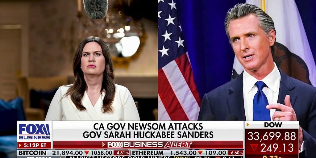 Calif. Gov. Gavin Newsom slams Sarah Huckabee Sanders over Arkansas ...