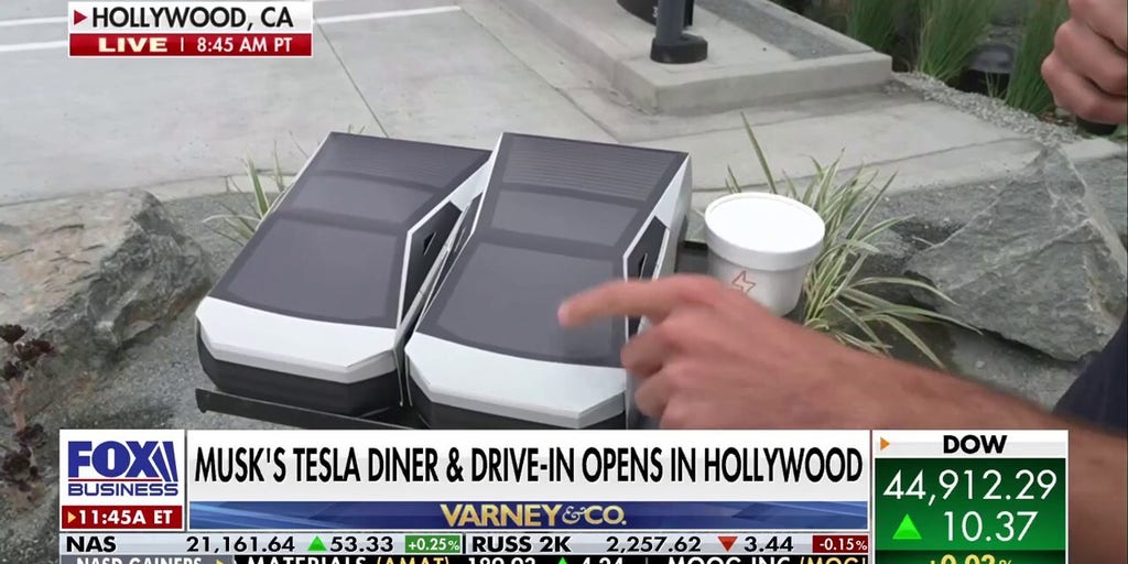 Elon Musk's Tesla Diner opens in Hollywood | Fox Business Video