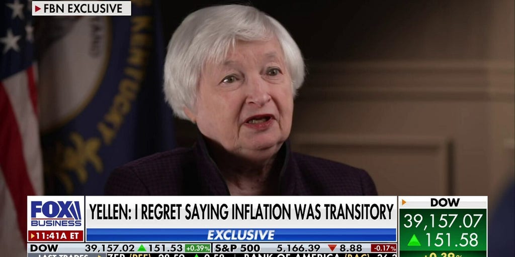 US Treasury Secretary Janet Yellen: 'I regret' saying inflation was ...