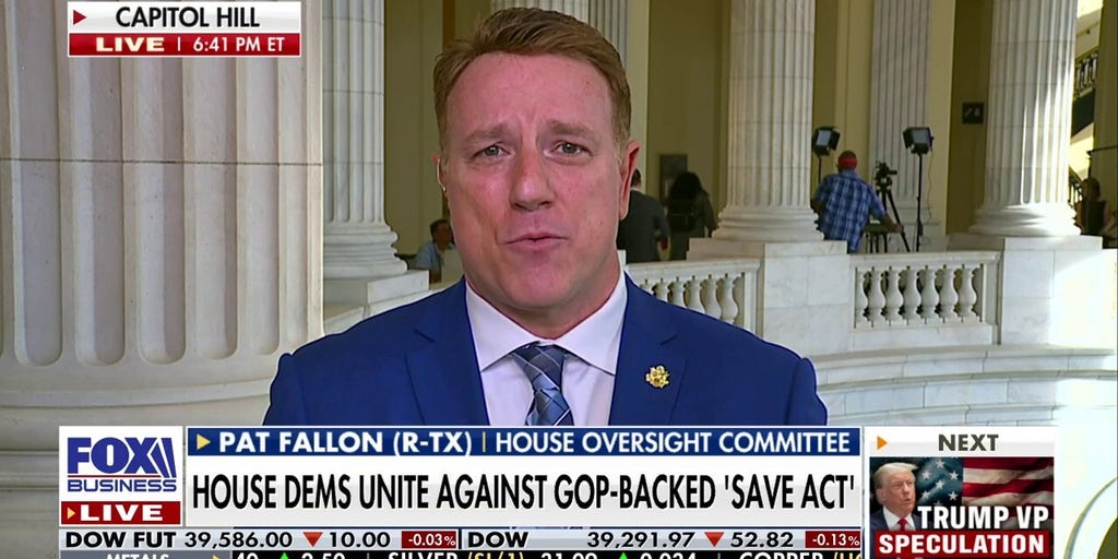 Rep. Pat Fallon: Biden doesn't even have a relationship with himself ...