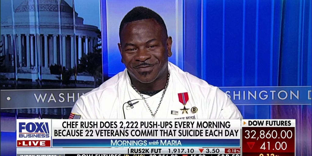 Chef Rush does 2,222 push-ups every morning to honor the 22 veterans ...