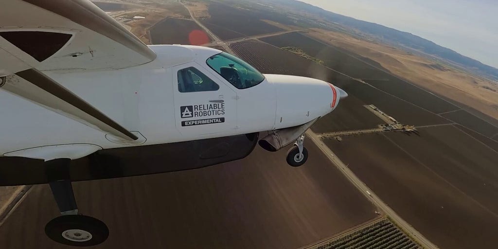 Pilot-free plane in California flies over San Jose | Fox Business Video