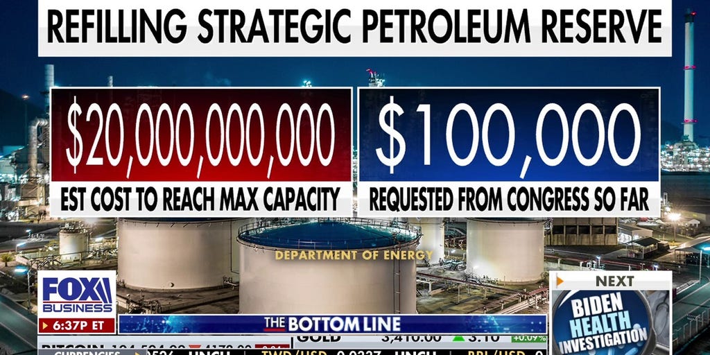 Biden used the Strategic Petroleum Reserve for 'pure political reasons ...