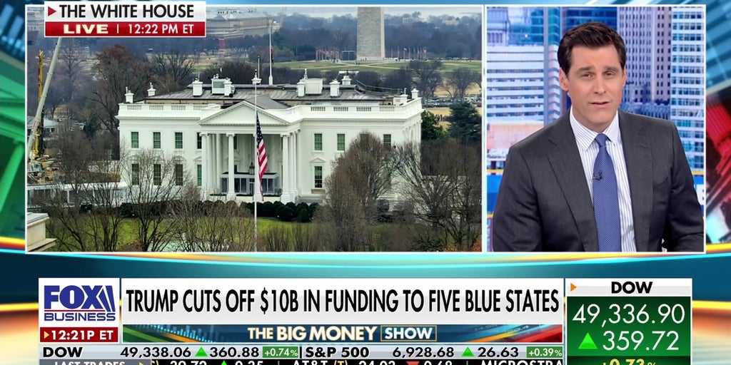 Trump cuts off $10B in funding to blue states over alleged fraud | Fox ...