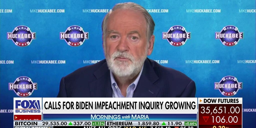 Mike Huckabee on calls for Biden impeachment inquiries: 'Make this so ...