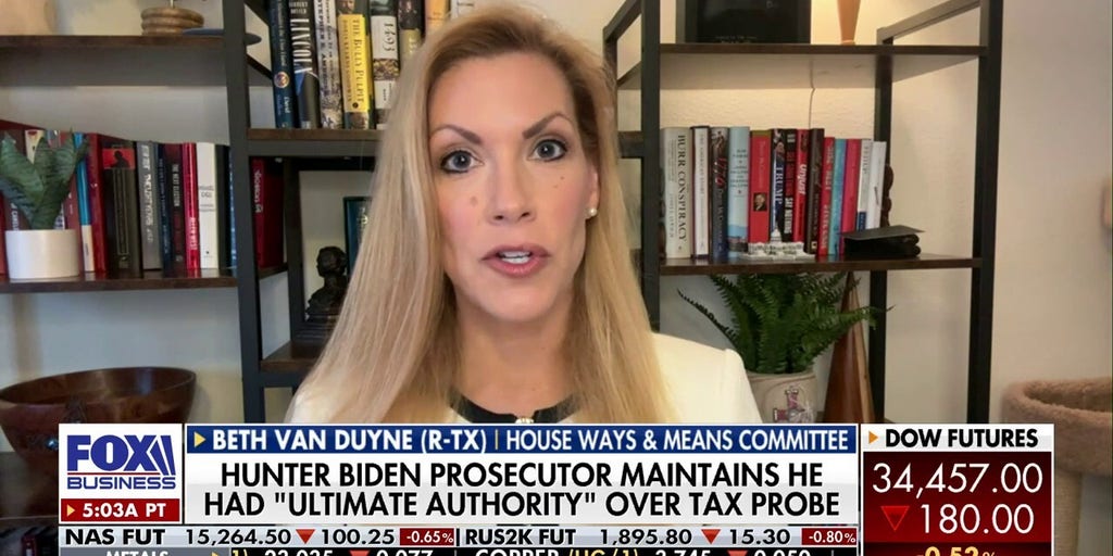 Biden admin wanted 'slow walking' of charges against Hunter: Rep. Beth ...