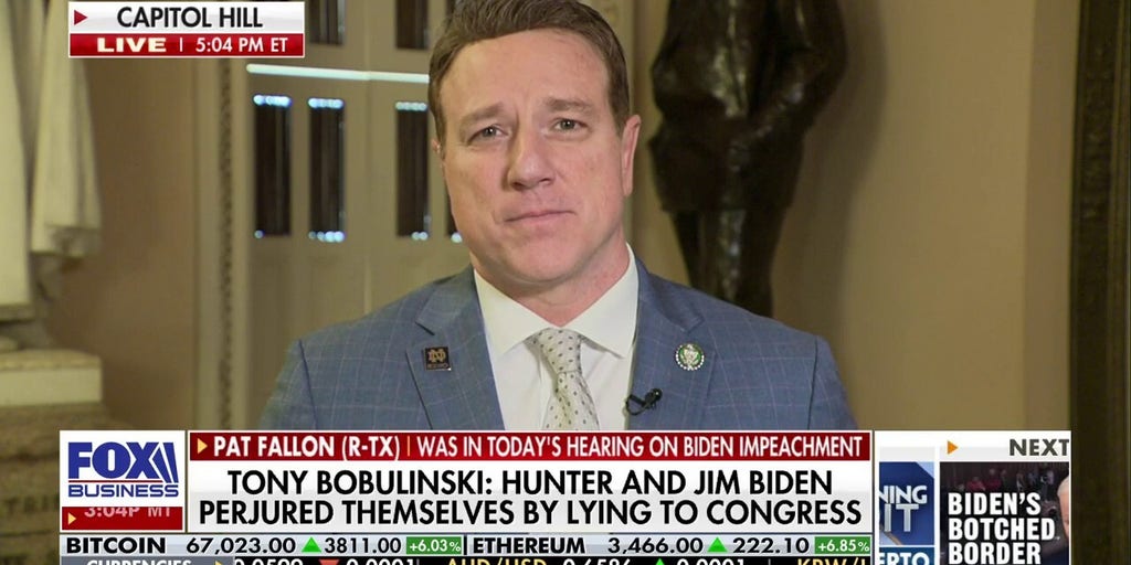 Democrats went into 'meltdown mode' during Tony Bobulinski hearing: Rep ...