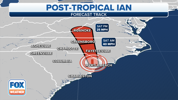 Ian Downgraded To Post Tropical Cyclone System Expected To Soak I 95