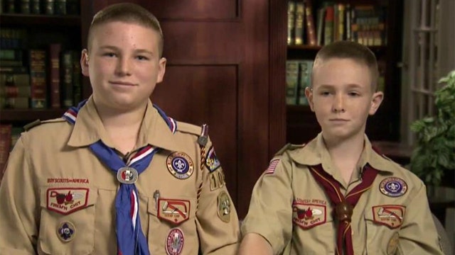 Boy Scouts start movement to honor police | Fox News Video