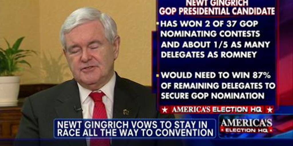 Newt Gingrich Vows to Stay in GOP Race; Says If Romney Wins Nomination ... Newt Gingrich Vows to Stay in GOP Race; Says If Romney Wins Nomination ...