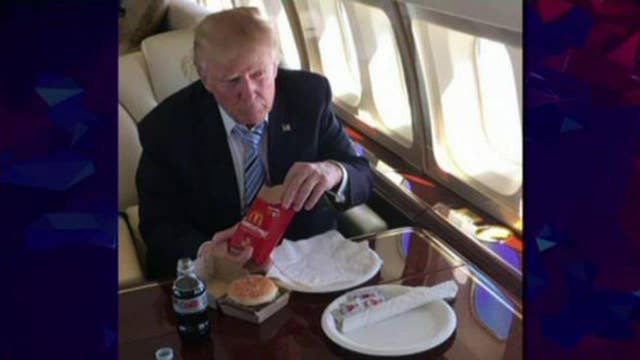 Trump celebrates his big win with a Big Mac | On Air Videos | Fox News