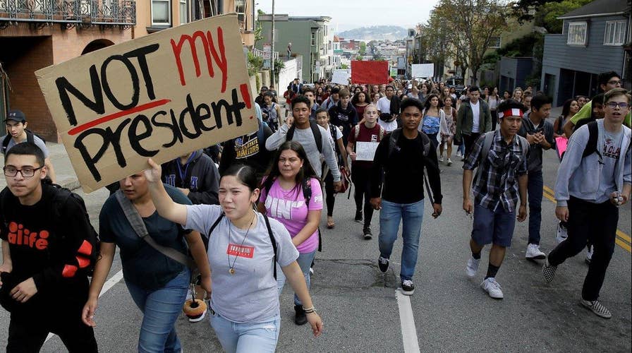 Professional Protesters Riot Over Trumps Election Attacking