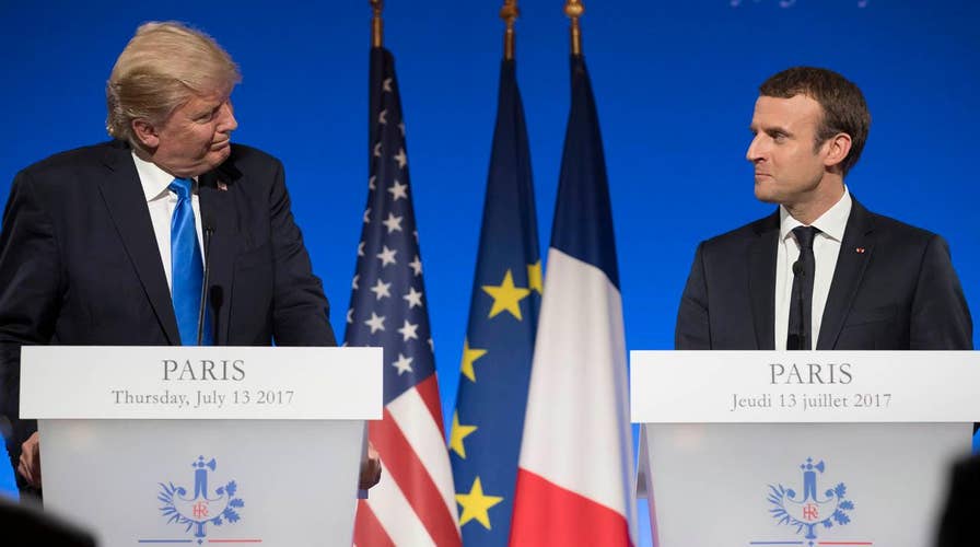 White Knuckle Handshake Giving Way To Trump Macron Bromance Fox News