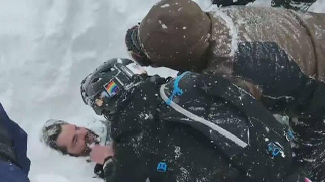 Snowboarder Rescued From Avalanche In California On Air Videos Fox News