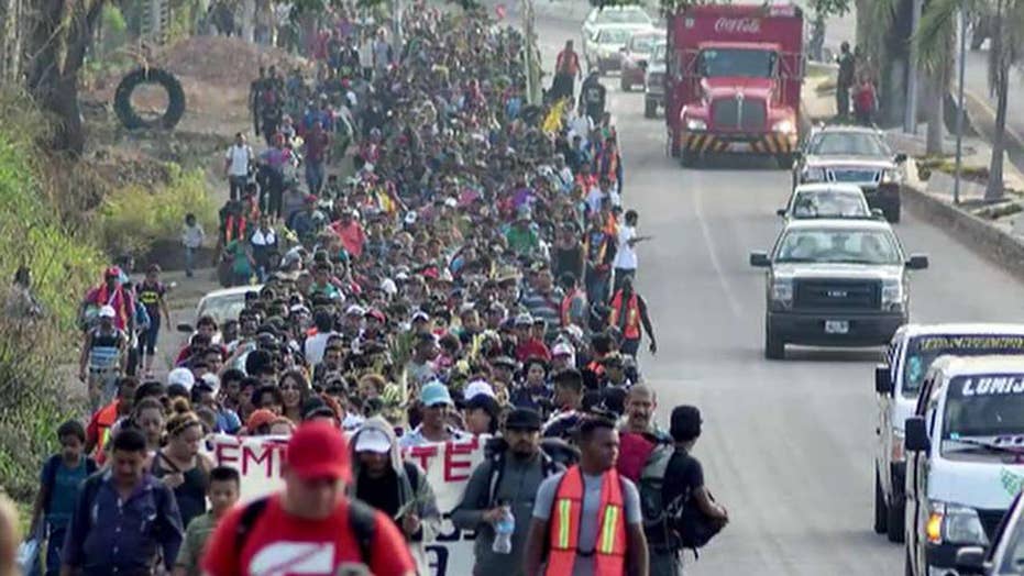 Migrant Caravan Reaches Us Mexico Border Fox News