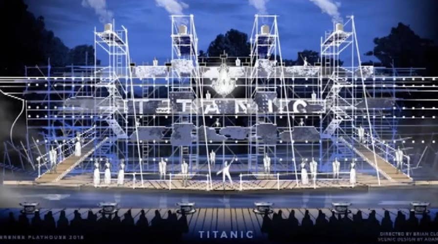 'Titanic' musical production on a lake features a set that actually ...
