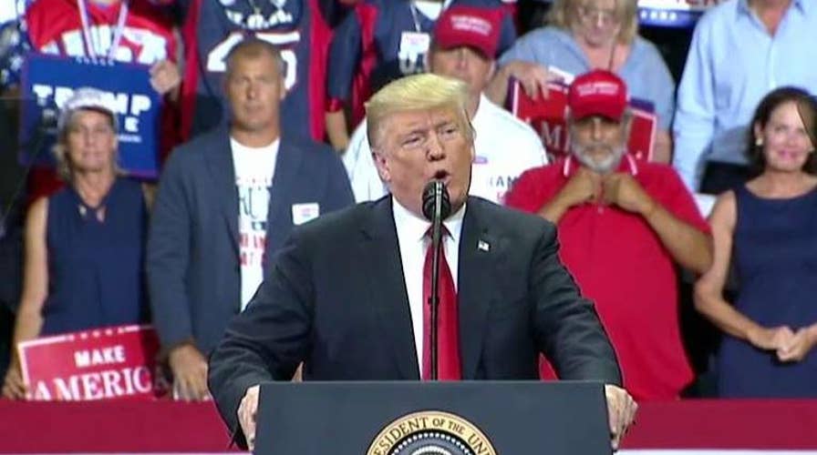 Trump At Halloween Rally Bashes Far Left Media For Trying To Push
