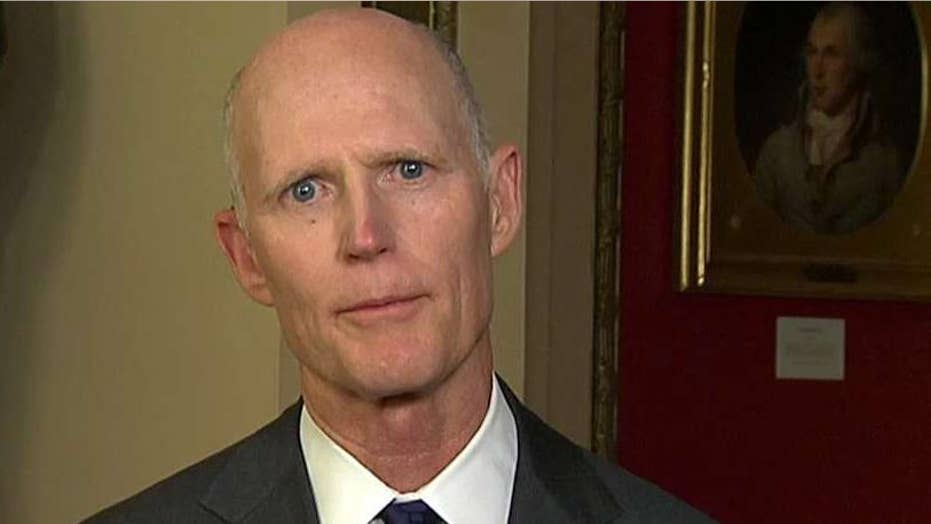 Florida Sen. Rick Scott says Dems are out to ruin health care, touts ... Florida Sen. Rick Scott says Dems are out to ruin health care, touts ...