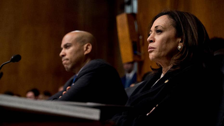 Kamala Harris tears into Barr at Senate hearing, as 2020 Dems pile on ...