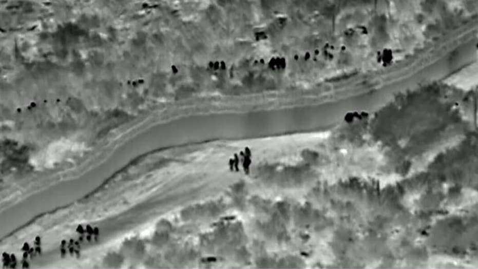 Footage Shows Migrants Walking Around Border Wall To Enter Us Fox News