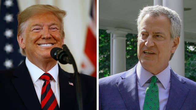President Trump Trolls Bill De Blasio Welcomes Part Time Mayor Back