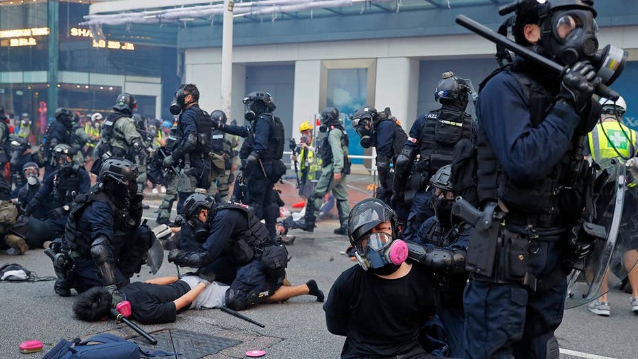 Hong Kong Violence Leaves 1 Shot By Police As China Marks 70th